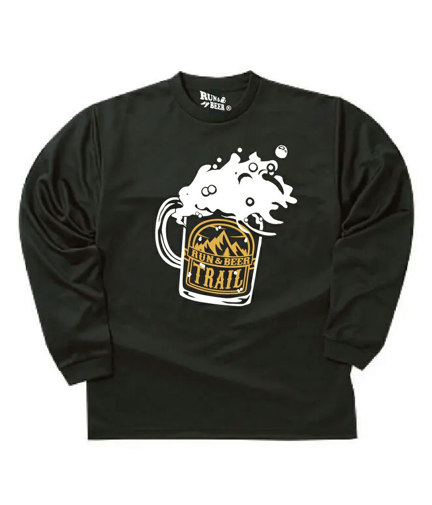 RUN&BEER Long sleeve「 Running BEER －TRAIL－ 」 | MUNICAN